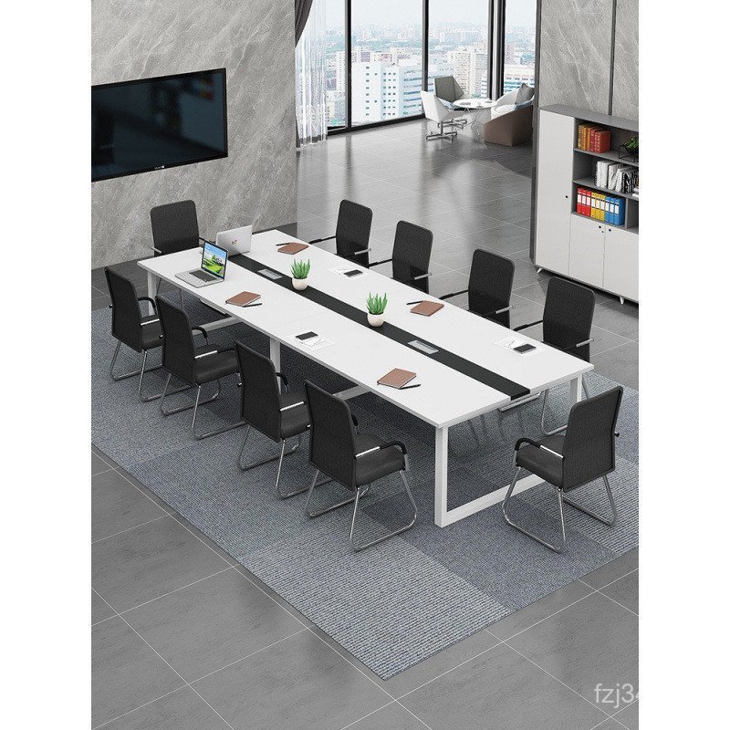 Simple Modern Conference Room Table Work Desk Long Table Training Long ...