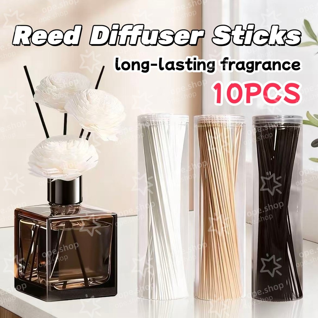 10PCS Reed Diffuser Sticks Refills Volatile Rod Natural Rattan ...