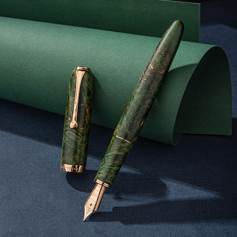 HongDian A10 'Timeless Grain' Stabilized Wood Fountain Pen | Shopee ...