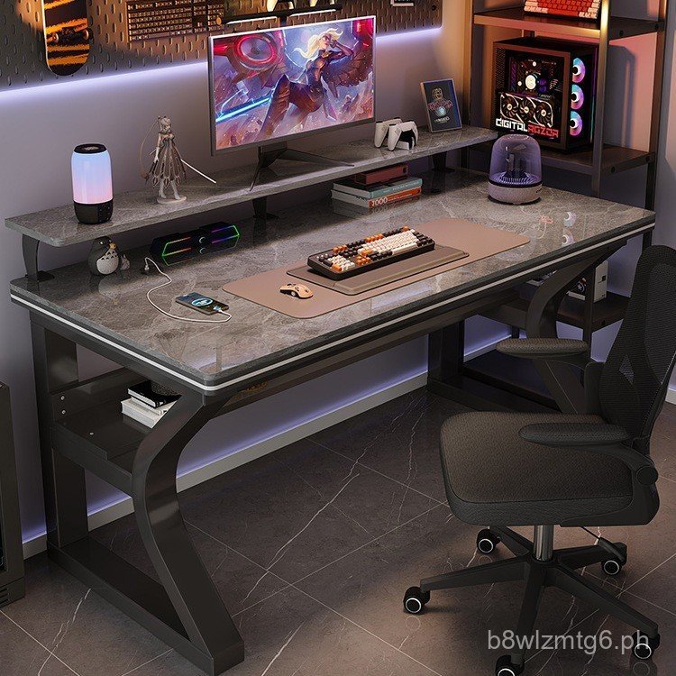 Rock Slab Computer Desk Student Home Desk Study Desk Bedroom Office ...