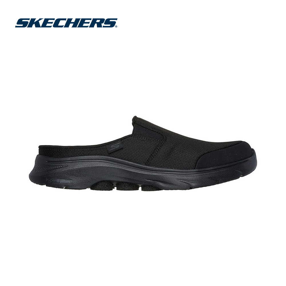 Skechers Men GOwalk 7 Walking Shoes - 216645-BBK Air-Cooled Goga Mat ...