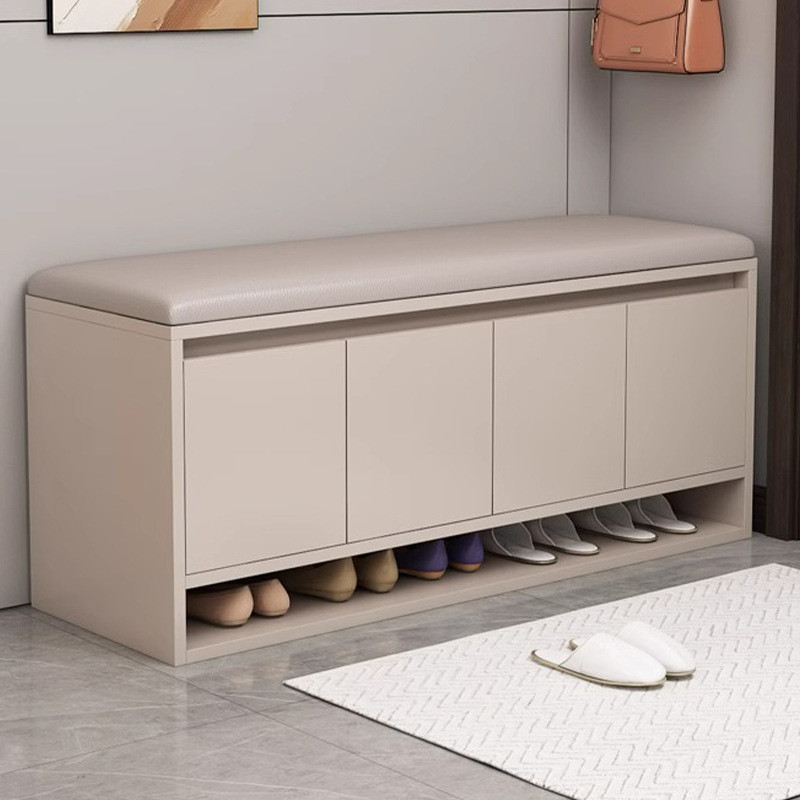 Shoe Bench for Home Entrance, Modern Simple Shoe Bench, Integrated Low ...