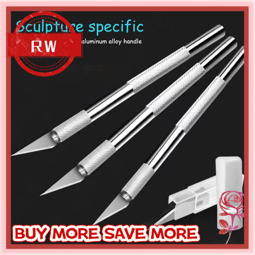 RW Metal Carving Knife DIY Sculpture Model Making Aluminum Rod Knife ...