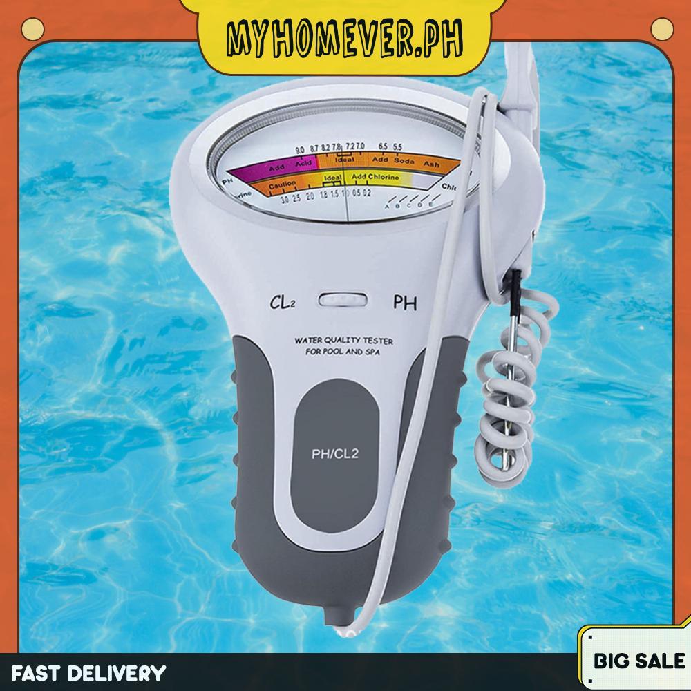 PH Tester Professional PH Chlorine Cl2 Level Meter Tester Water Monitor ...