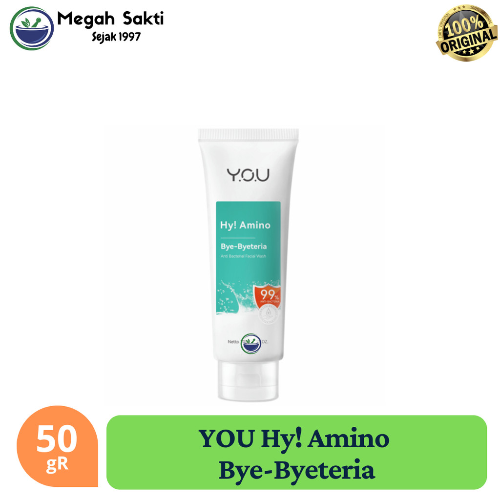MGS - YOU Hy! Amino Bye-Byeteria Antibacterial Facial Wash 50 gR ...