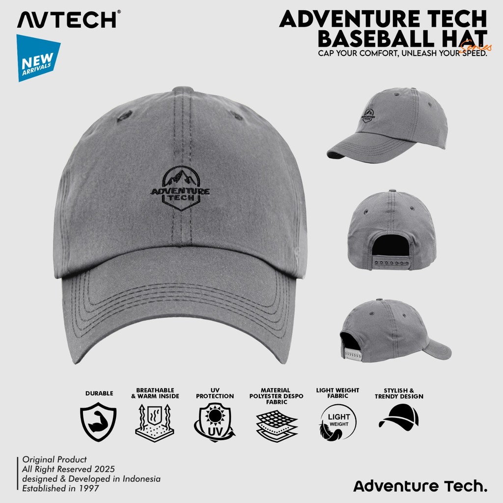 AVTECH - Baseball Hat Caps Outdoor Casual Lifestyle Urban Sports All ...