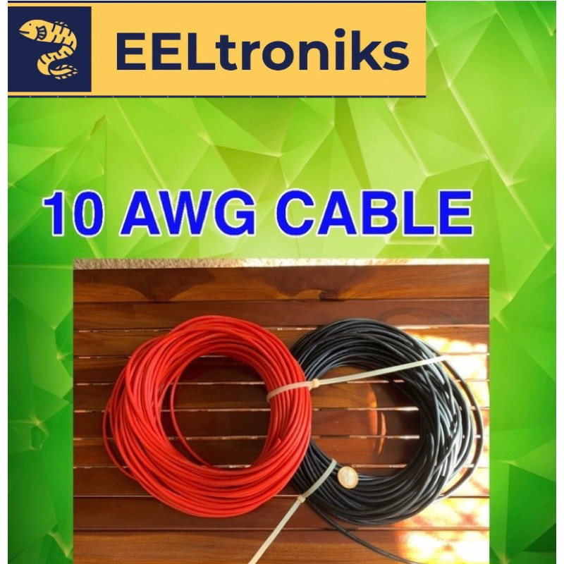 10 AWG WIRE/CABLE 1M HIGH TEMP SILICON TINNED COPPER WIRE | Shopee ...