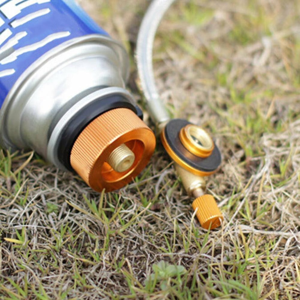 Camping Stove Butane Gas Metal Adapter Convert Fuel Canister Z6z3 ...