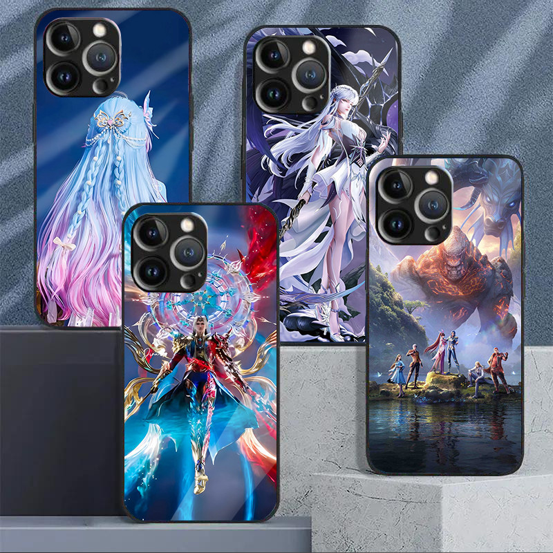 Soul Land Glass Phone Case For IPhone 16 15 14 13 12 11 Pro XR XS Max ...