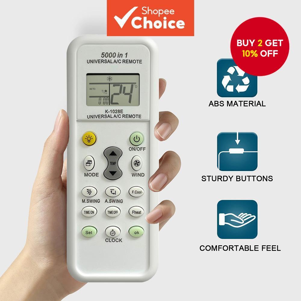 Aircon Remote Control Universal A/C 5000in1 K1028E LCD for Air ...
