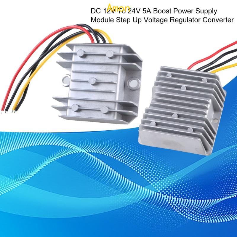 Amon Advanced 12V to 24V 3A 10A Boost Converter Voltage Step Up Adapter ...