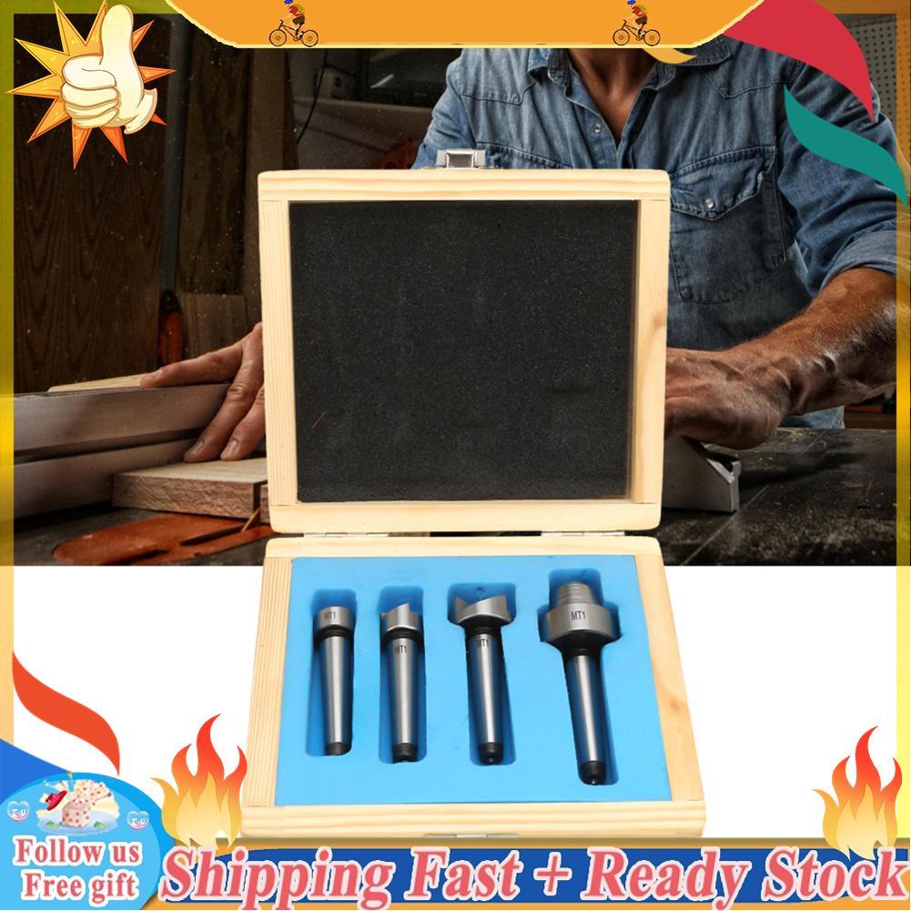 jupitershopss Wood Lathe Turning Tool 4PCS Live Center Set MT1/MT2 ...