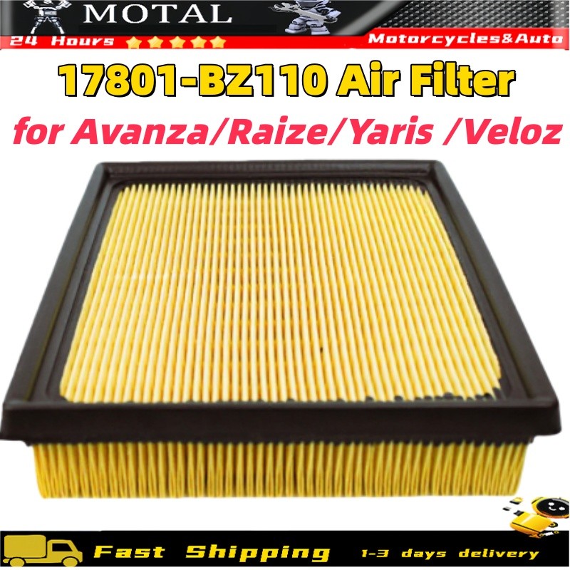 Air Filter (17801-BZ110)Compatible with Toyota Avanza/Raize/Veloz/Yaris ...