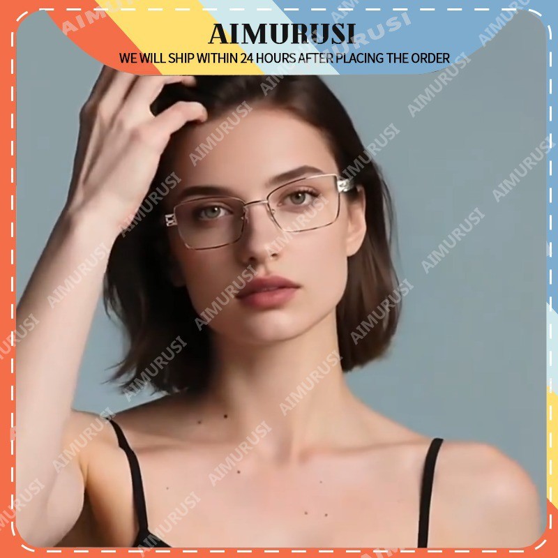 (AIMURUSI)Gold Wire Wide Leg Small Frame South American Versatile Anti ...