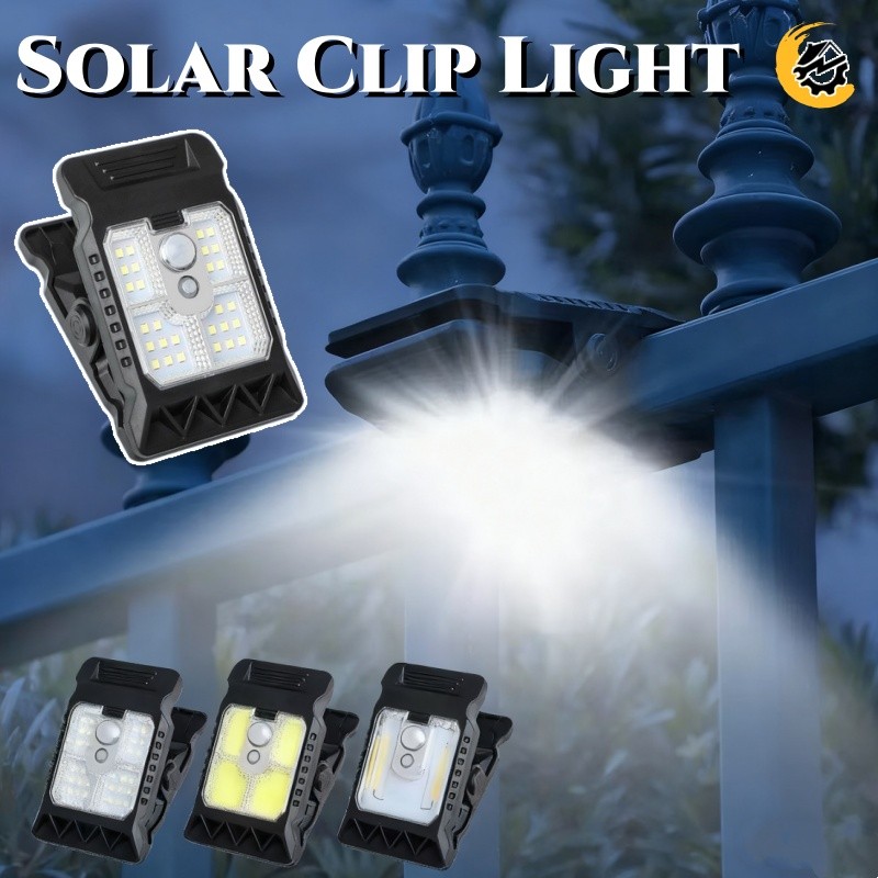 Solar Clip Light Outdoor Waterproof LED/COB Street Motion Sensor Solar ...