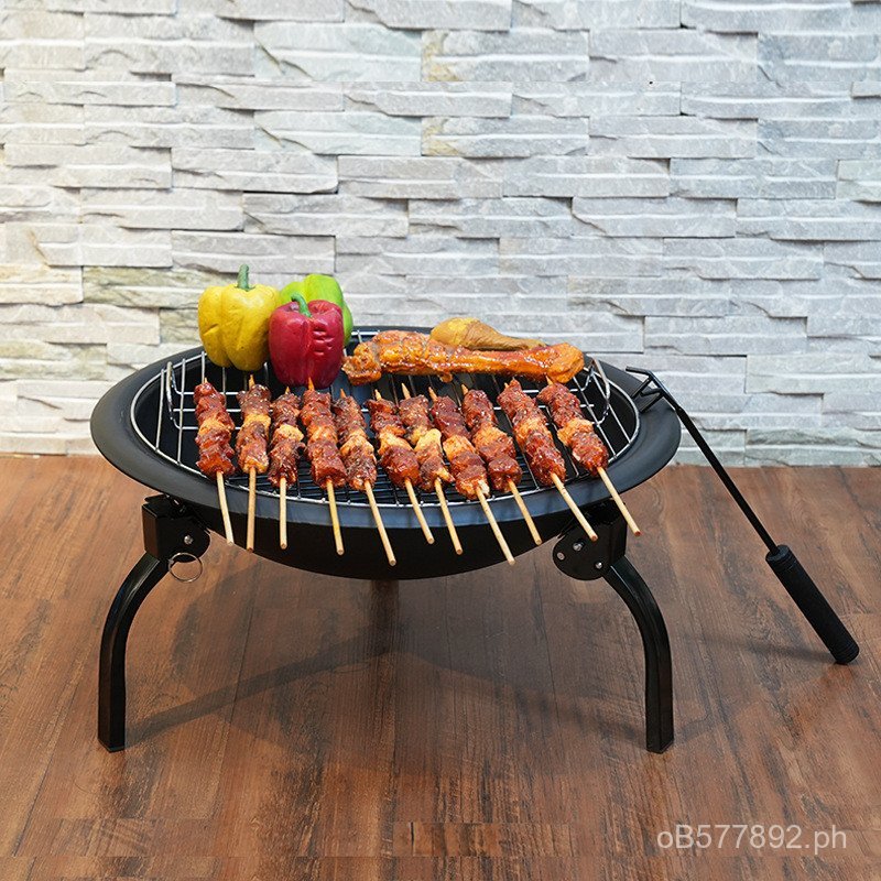 Foldable Outdoor Stove Multi-Functional Portable Heating BBQ Grill Tea ...