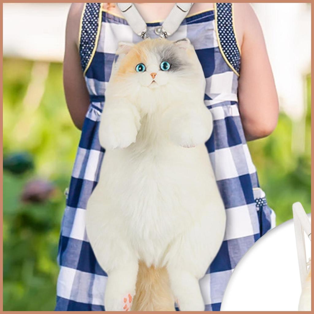 Stuffed Animals Backpack Stuffed Cat Plush Backpack Handmade Toy Animal ...