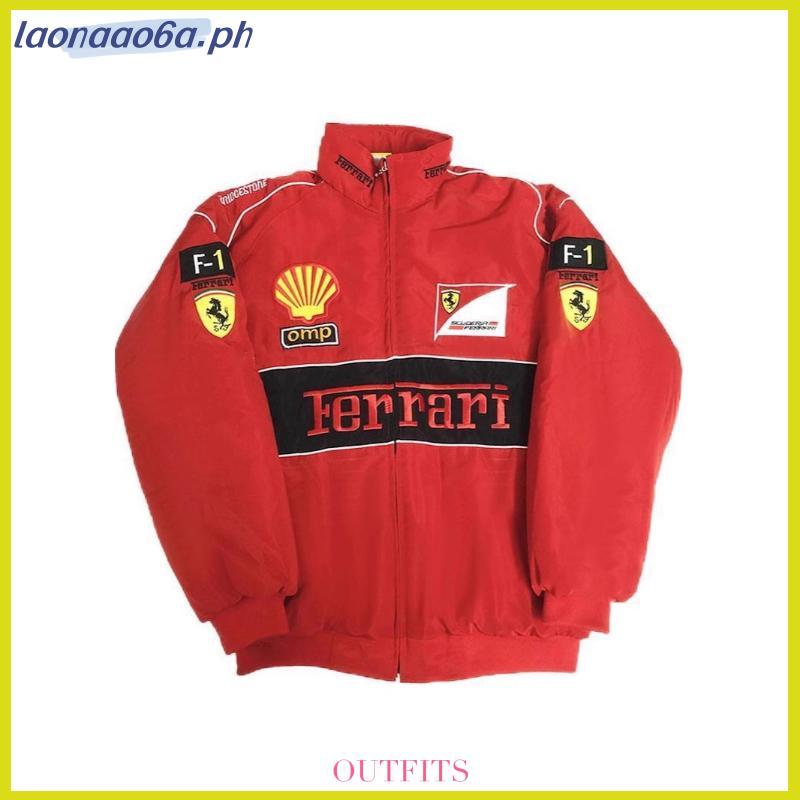 F1 Ferrari Jacket For Women Red Vintage Racing Unisex Jacket Bomber ...