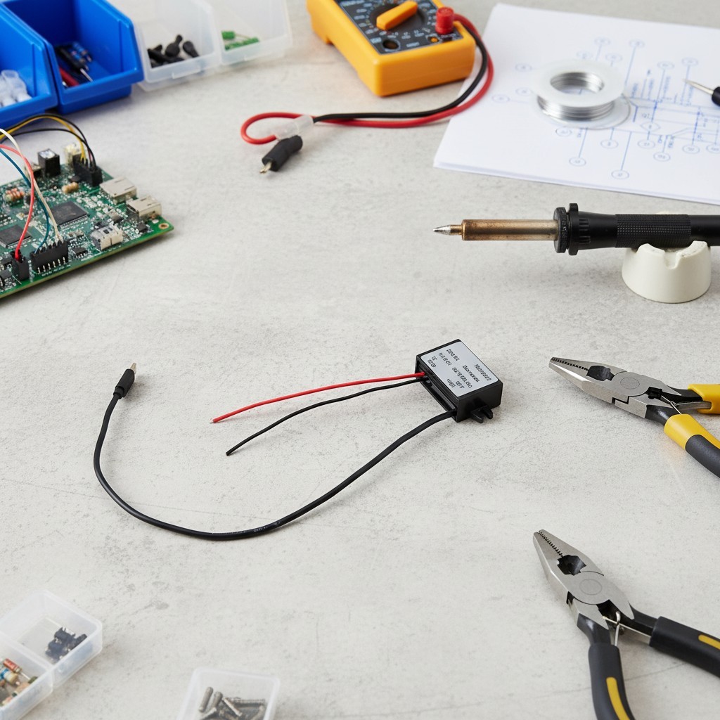 5A 25W DC Converter USB C Adapter for 12V/24V Input Suitable for ...