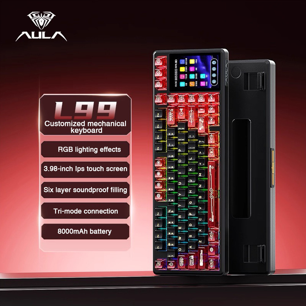 [YEAREND SALE] AULA L99 84-Key Tri-Mode Mechanical Keyboard IPS ...