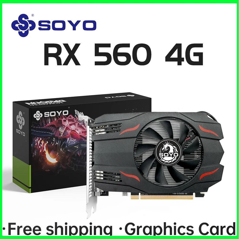 Radeon Rx550 4gb Gpu Gddr5 14nm For Desktop Pc Games Video Rx560 Graphics Card 128bit Rx 550 ...