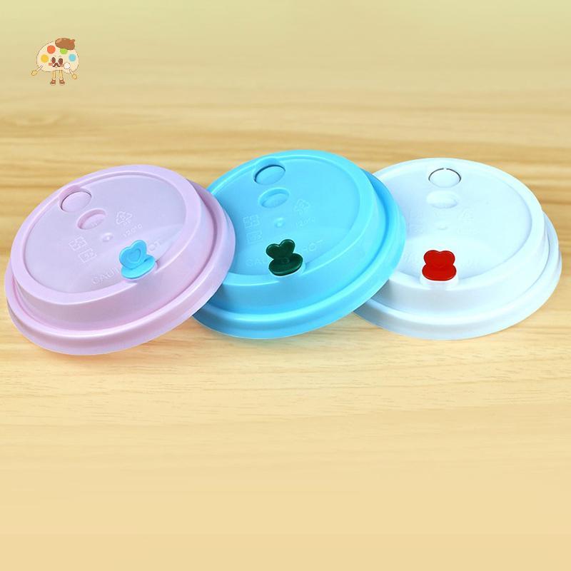 LON Disposable Coffee Cup Lids Stoppers Injection Caps Heart-Shaped ...