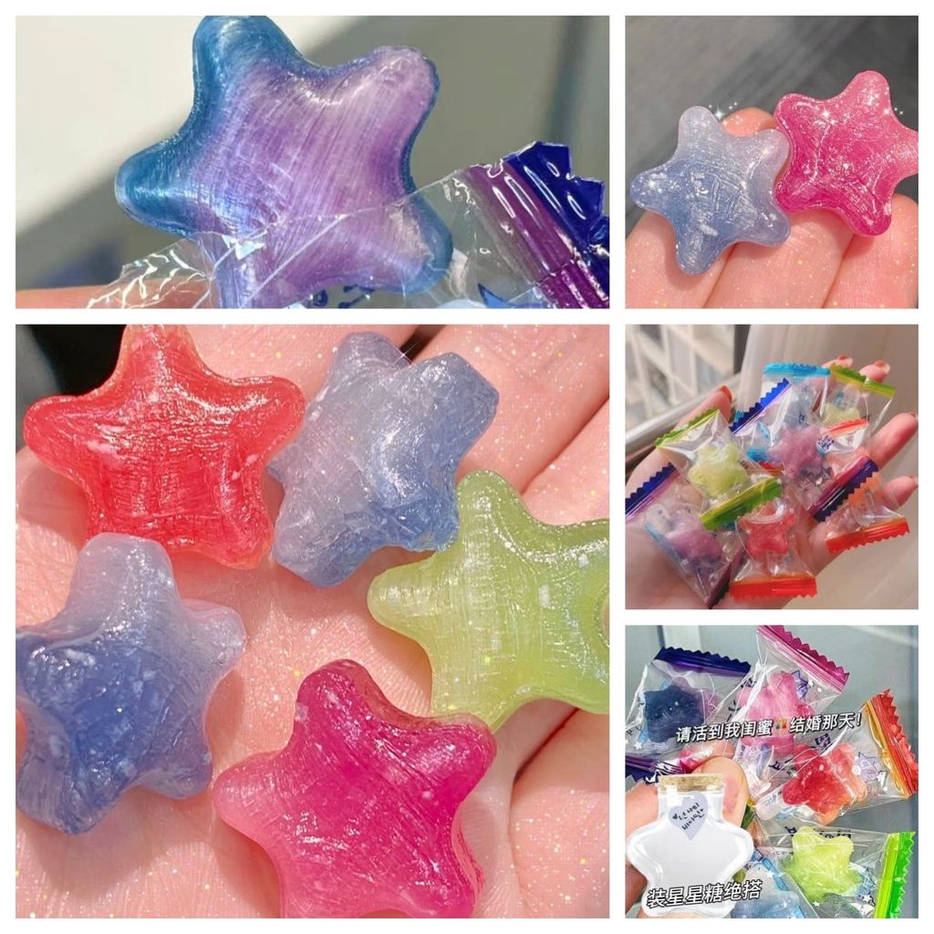 New Product Ready Stock Star Candy Multicolored Assorted Candy Wish ...