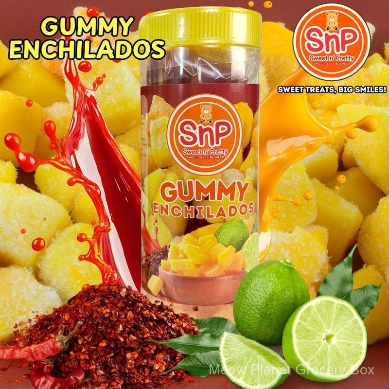 MANGO GUMMY ENCHILADOS - Special Gummy Snack Sour, Salty, Sweet and ...