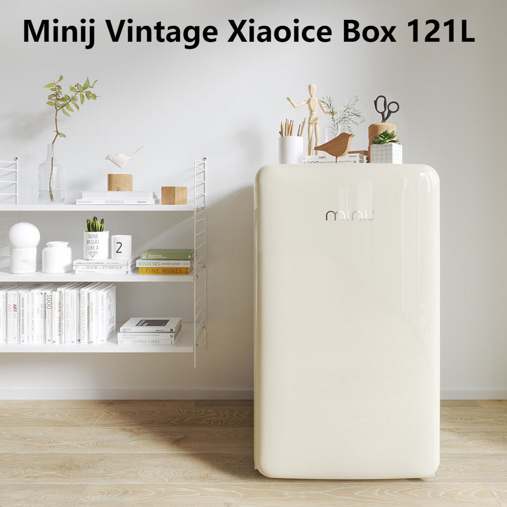 Minij Retro Refrigerator 121L Xiaoji Mini Vintage Small Refrigerator ...