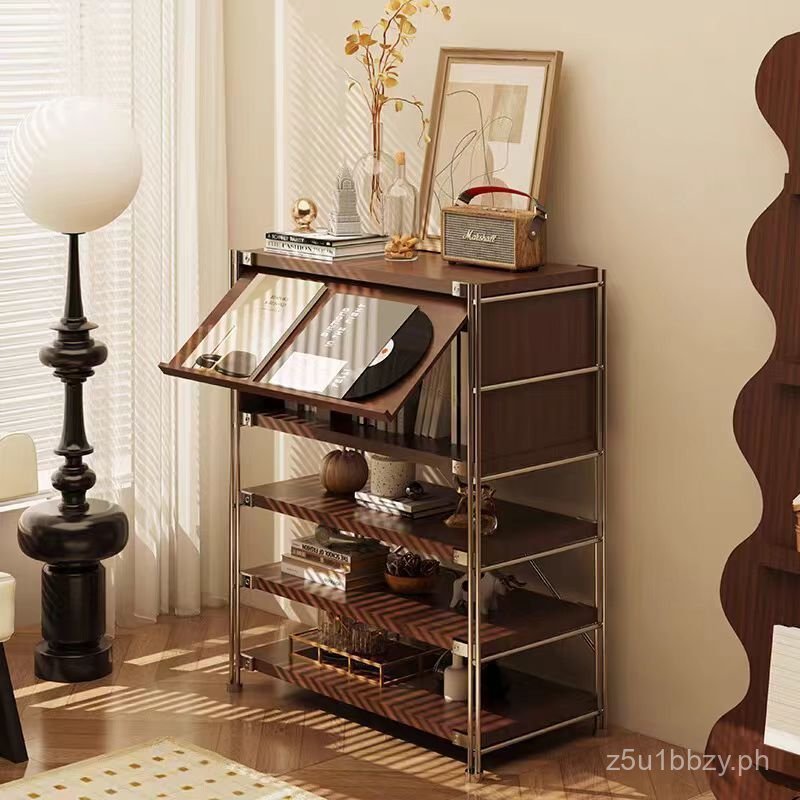Japanese Style Storage Rack Simple Magazine Cabinet Artistic Bedside ...