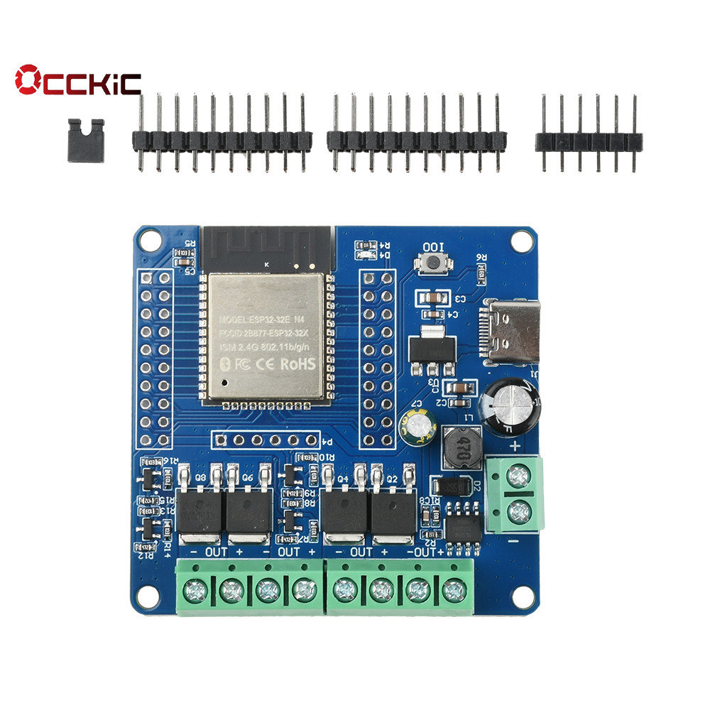 OCCKiC DC 5-60V Dual/Quad Mos Switch Module On-Board Esp32-32E Module ...