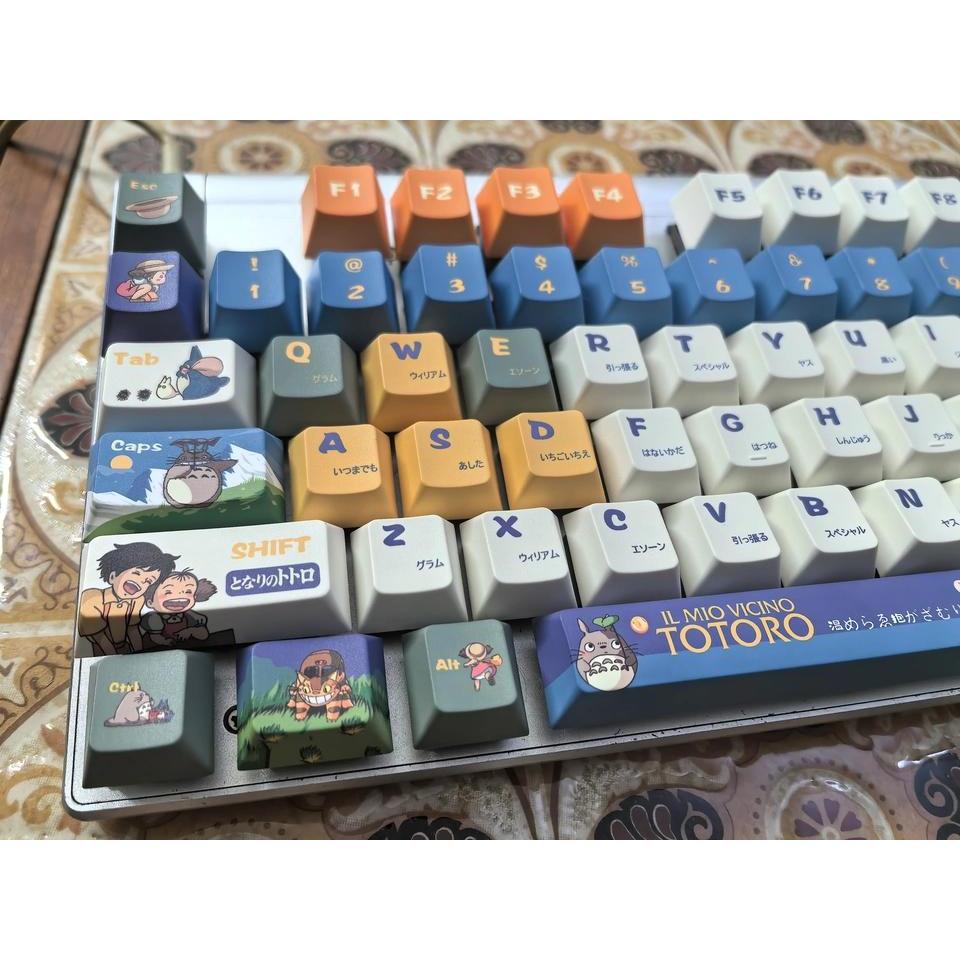 My Neighbor Totoro Keycaps Cherry Profile PBT 150 Keys Wooting Aula F75 ...