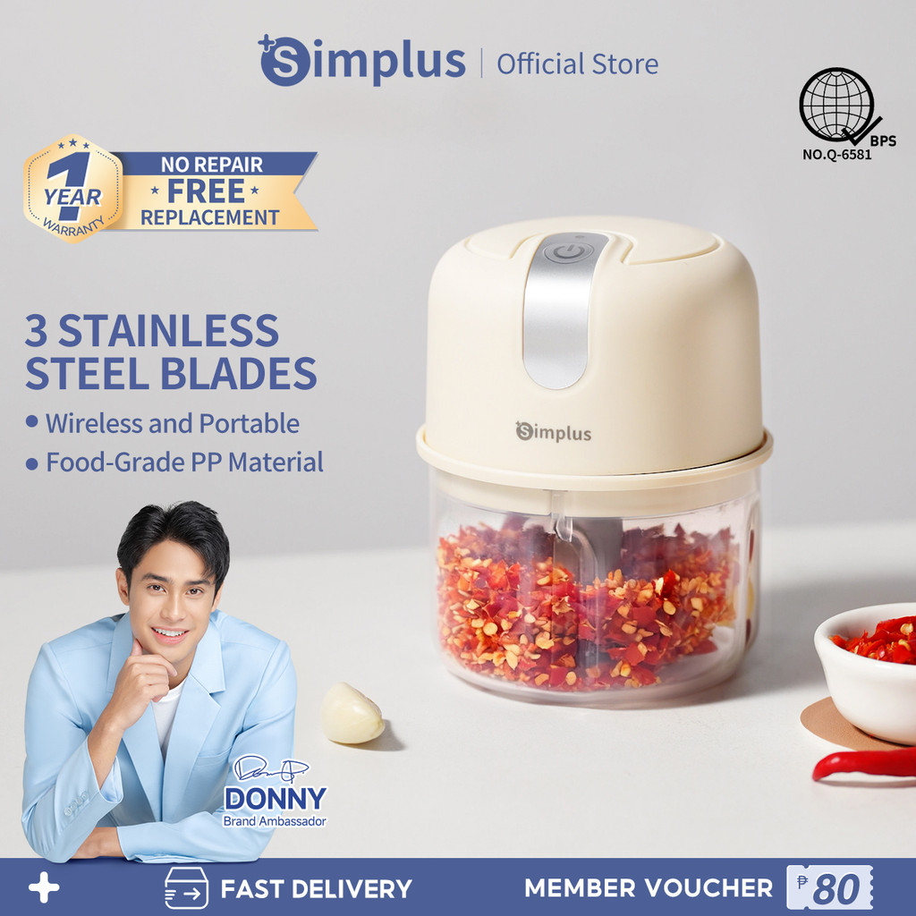 Simplus Portable Mini Meat Grinder Food-Grade Multi-Functional Food ...