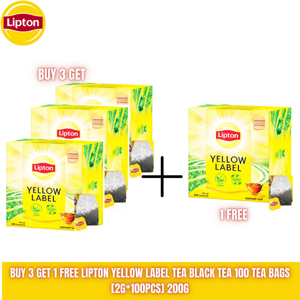 [CLEARANCE SALE] Buy 3 Get 1 FREE Lipton Yellow Label Tea Black Tea ...
