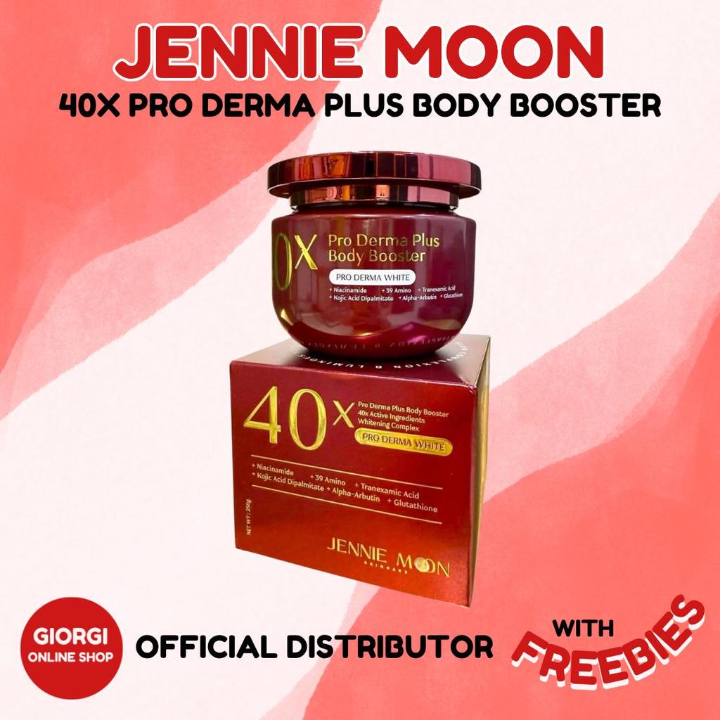 JENNIE MOON 40X Pro Derma Plus Body Booster Cream | Whitening | Shopee ...