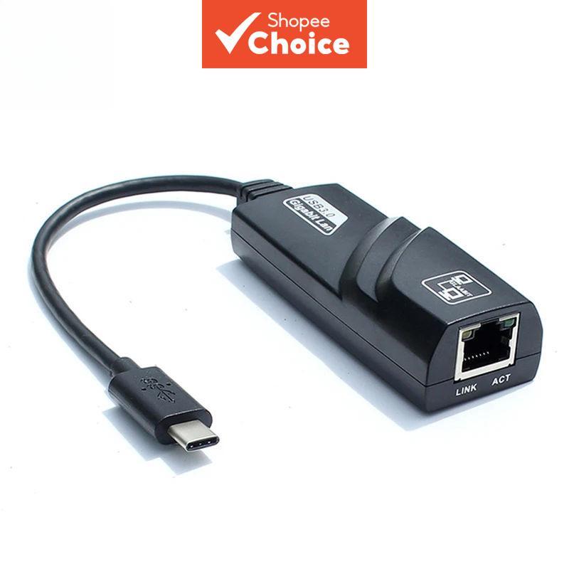 Gigabit USB Ethernet Adapter Type C to LAN Adapters RJ45 Network Card ...