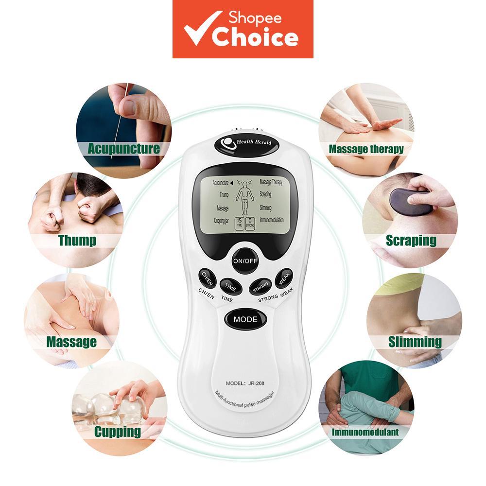 Salorie Electric Tens Acupuncture Body Massager 8 Modes Digital Therapy ...