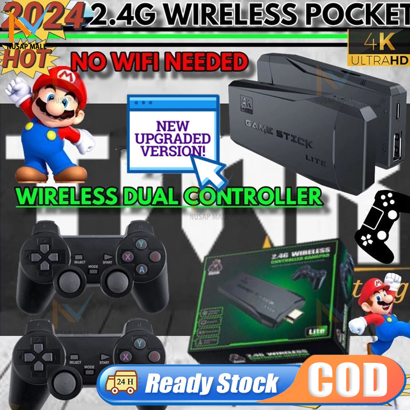 New Video Game Console+Android TV Stick M8 2 in 1 PSP Game Console 4K ...