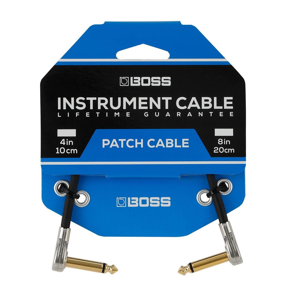 BOSS BPC-4 Patch Cable, 10cm, LL-Type Plugs, 24K Gold-Plated, Space ...
