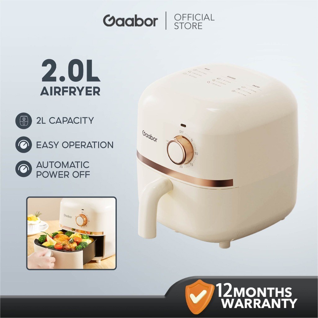 Gaabor Air Fryer Premium Portable Multi-Functional High Power Dorm ...