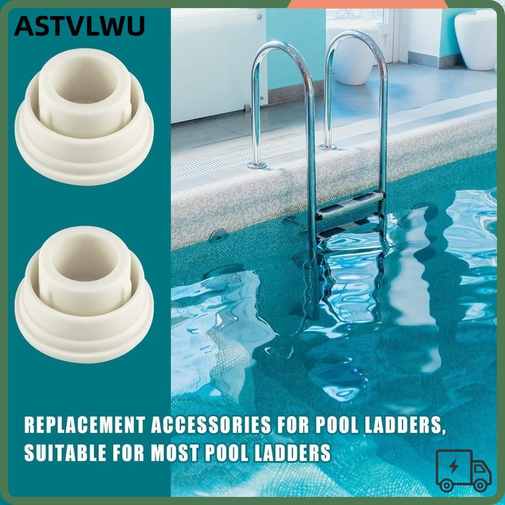 ASTVLWU Pool Ladder Bumpers Caps, White Rubber Pool Ladder End Plugs ...