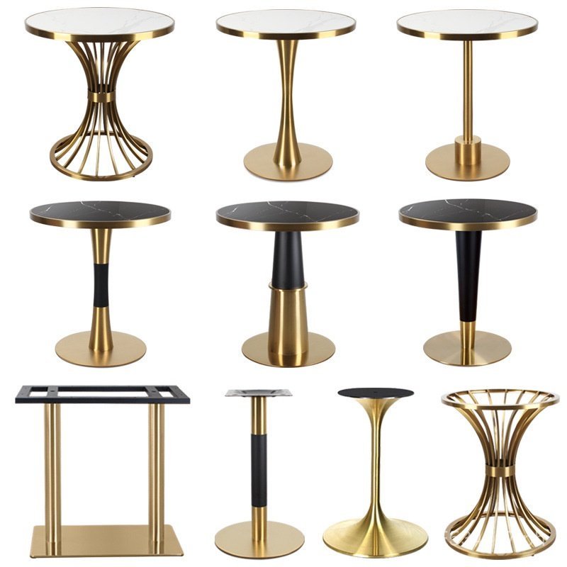 Marble Stand Stainless Steel Rock Plate Light Luxury Dining Table Foot ...