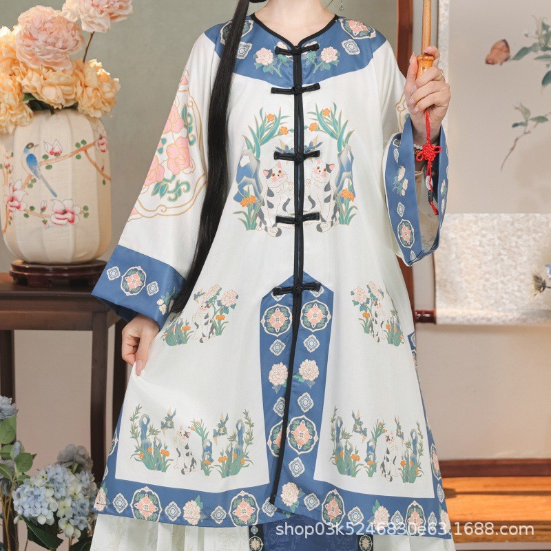 2025readystock New Style Cat God Original Qing Han Female Pair Round ...