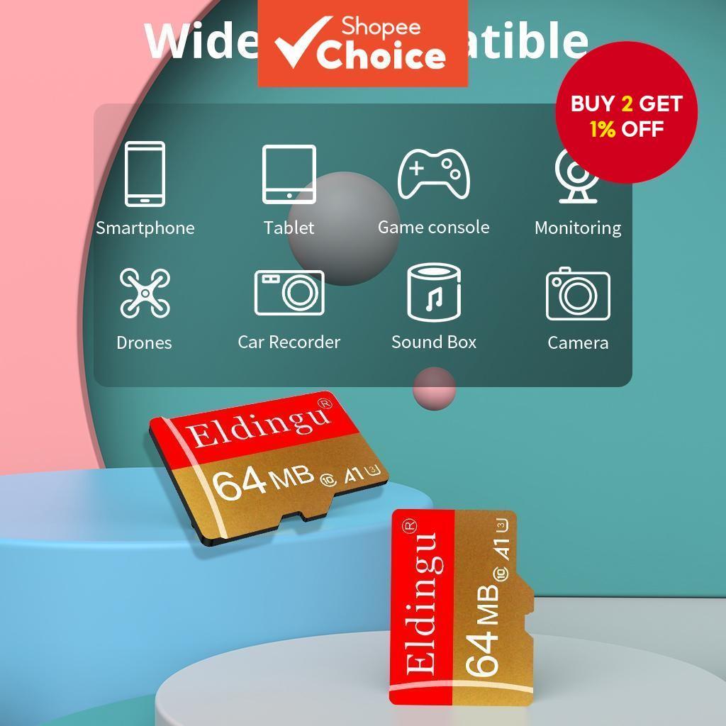 New 64MB A1 MicroSD Card - High-Speed TF Memory Card for Tablet, Camera ...