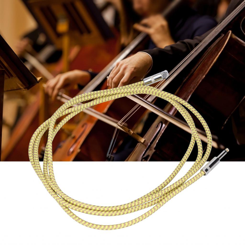 Guitar Connector Straight Elbow Audio Cable Oxidation Resistant Noise ...
