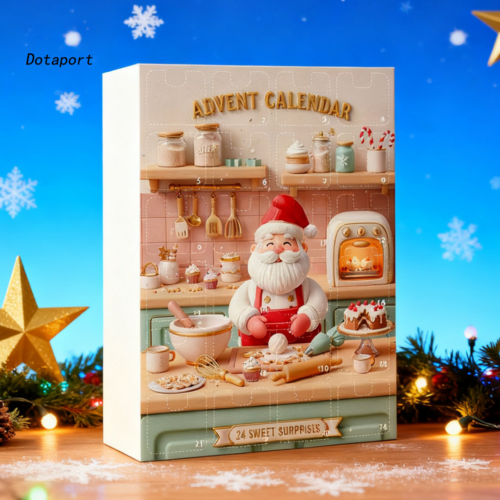 Children Holiday Countdown Advent Calendar for Kids Christmas Baking ...