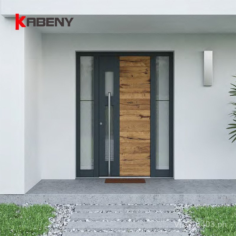 Rotating Axis Solid Wood Ultra High Front Door Villa Rotating Door ...