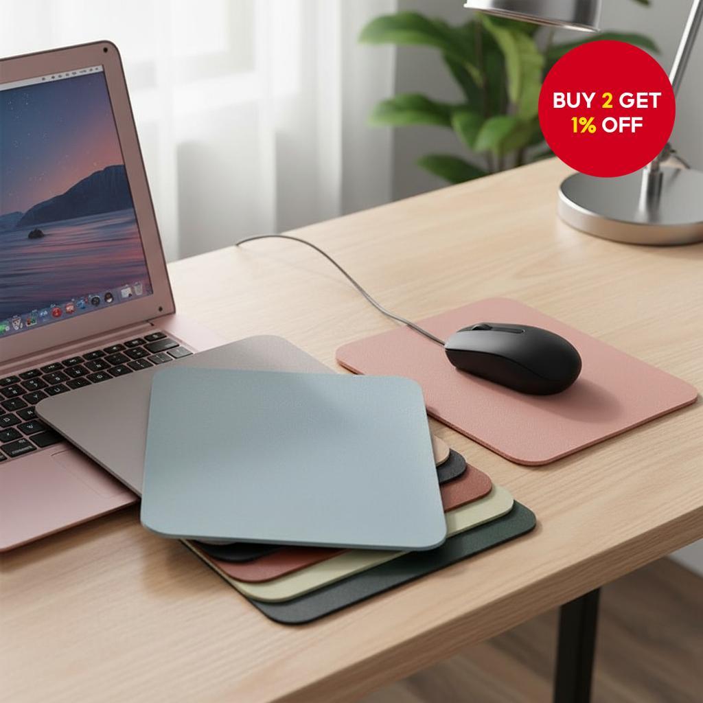 Laptop Desk PC Mouse Mat Waterproof Smooth Leather Mousepad | Shopee ...
