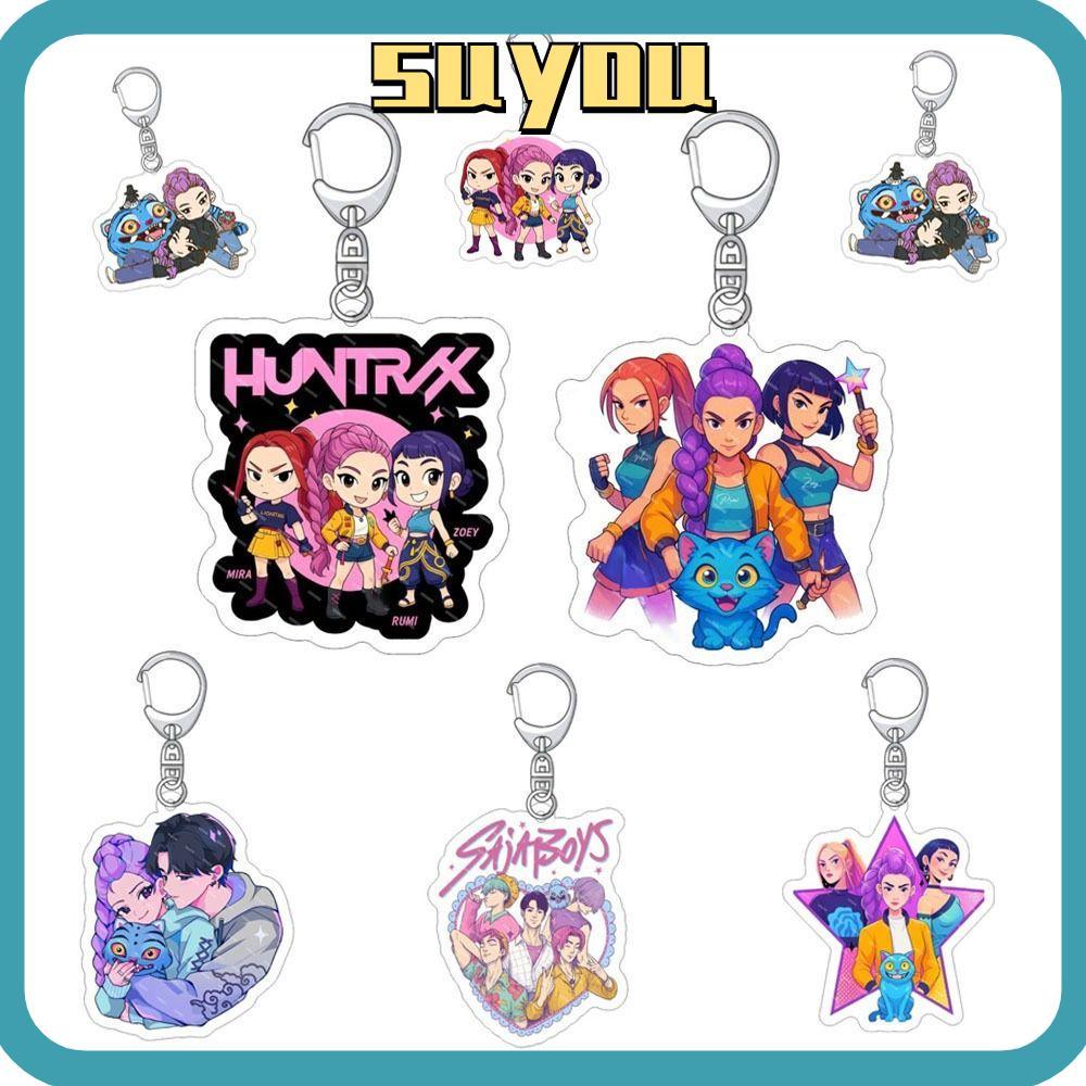 SUYO Keyrings, Huntrix Saja Boys Sold My Soul KPop Demon Hunters Key ...