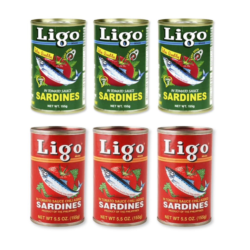 LIGO Sardines in Tomato Sauce CANNED FISH 6PCS X 155G PLAY MKTG ...